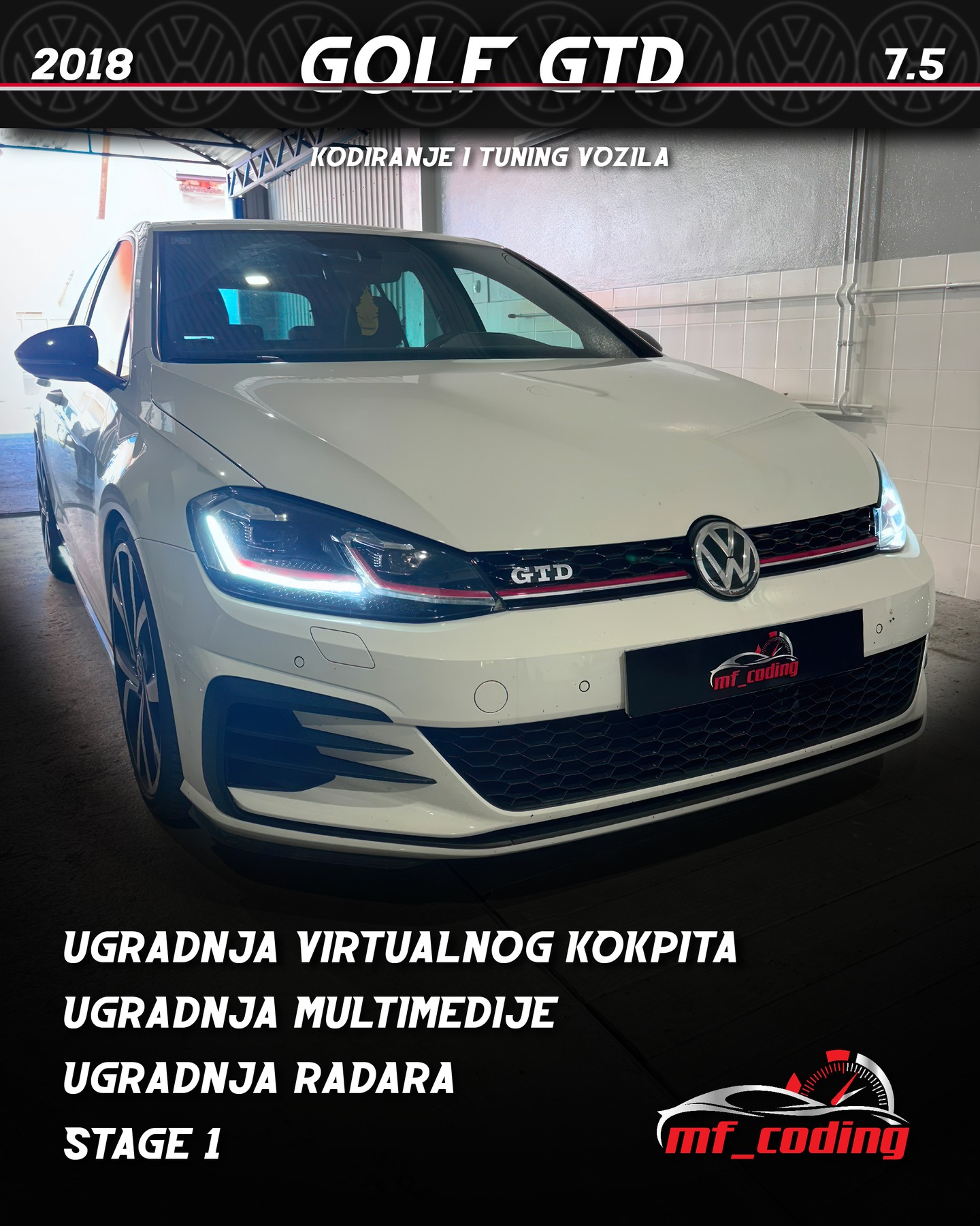 VW Golf 7.5 GTD - MF Coding